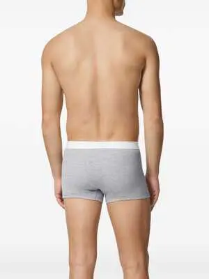 Versace 90s Logo Ribbed Boxers - Grey