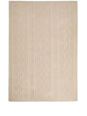 Ralph Lauren Geometric Pattern Cotton Blanket - Neutrals
