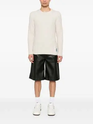 AUTRY Fisherman-knit Sweater - Neutrals