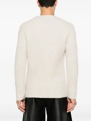 AUTRY Fisherman-knit Sweater - Neutrals