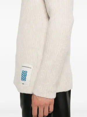 AUTRY Fisherman-knit Sweater - Neutrals