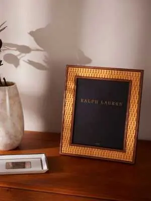 Ralph Lauren Interwoven Rattan Picture Frame
