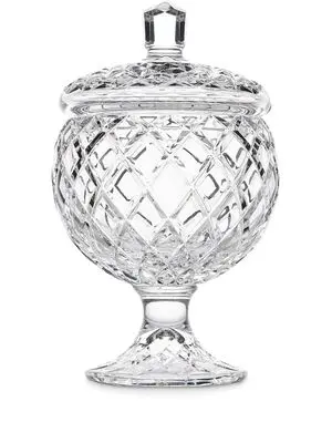 MARIO CIONI & C Tall Crystal Vase - White