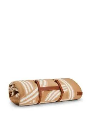 Ralph Lauren Logo Pattern Knitted Blanket