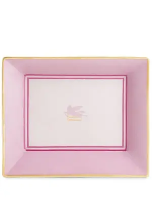 Etro Pegaso-motif Porcelain Tray - Pink