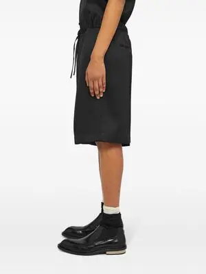 JIL SANDER Drawstring-waist Shorts - Black
