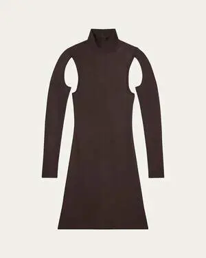 Helmut Lang Air Cut-out Turtleneck Dress