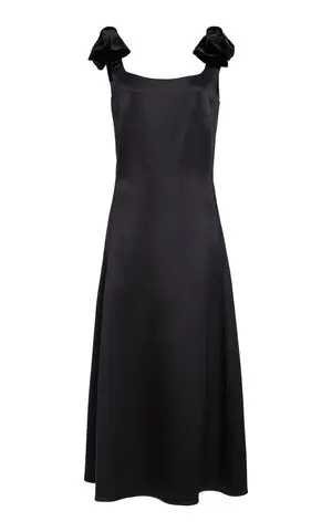 Chloé Wool-silk Satin Maxi Dress