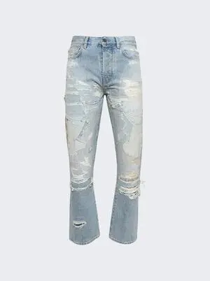 Amiri Repaired Straight Jean - Blue