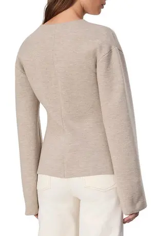 Rag & Bone Lori Wool Blend Double Breasted Cardigan
