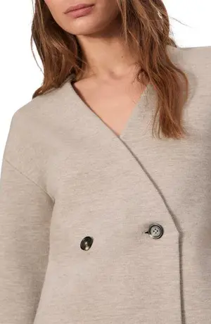 Rag & Bone Lori Wool Blend Double Breasted Cardigan