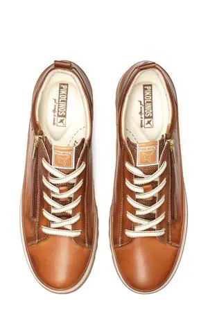 Pikolinos Vigo Leather Sneakers - Brandy