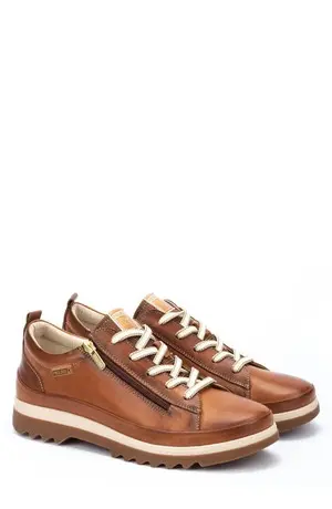 Pikolinos Vigo Leather Sneakers - Brandy