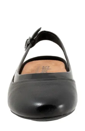 Softwalk Sheffield Slingback Flat - Black