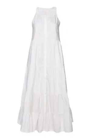 REISTOR Embroidered Tiered Maxi Dress