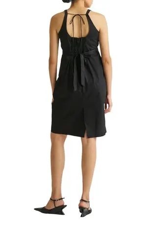 REISTOR Fitted Knee-length Dress In Organic Cotton
