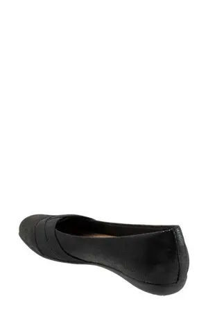 Trotters Stella Flat - Black Lizard