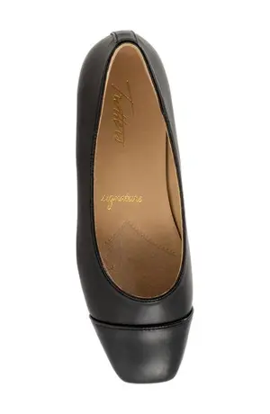 Trotters Harbor Cap Toe Flat - Black