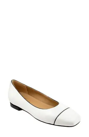 Trotters Cap Toe Flats For Women