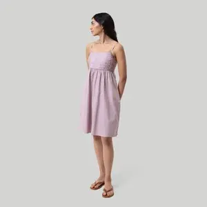 REISTOR Ruched Strappy Mini Dress