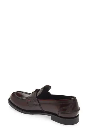 Miu Miu Leather Penny Loafer