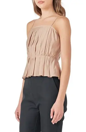 Endless Rose Pleated Peplum Top
