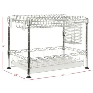 JONATHAN Y Brooklyn 24" Adjustable Dish Rack