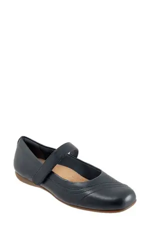 Trotters Sherese Mary Jane Flat - Navy