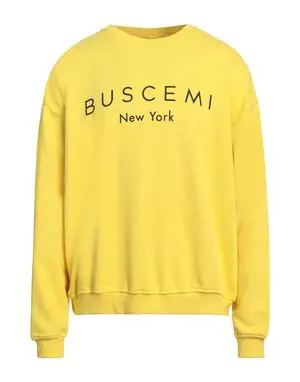 Buscemi Cotton Sweatshirt With Logo Print - Yellow