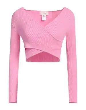 VICOLO Knit Solid Color Sweater - Pink