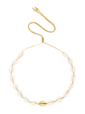 Tohum Design Gold-plated Shell Necklace - Neutrals