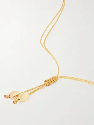 Tohum Design Gold-plated Shell Necklace