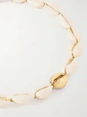 Tohum Design Gold-plated Shell Necklace