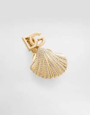 Dolce & Gabbana Rhinestone-detailed Shell Earrings