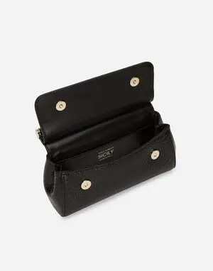 Dolce & Gabbana Small Sicily Handbag - Black
