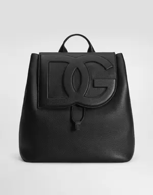 Dolce & Gabbana Deerskin Logo Backpack - Black