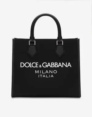 Dolce & Gabbana Small Nylon Shopper - Black