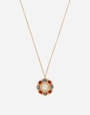 Dolce & Gabbana Floral Rhinestone-detailed Necklace