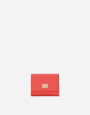 Dolce & Gabbana French Flap Wallet With Tag - Orange