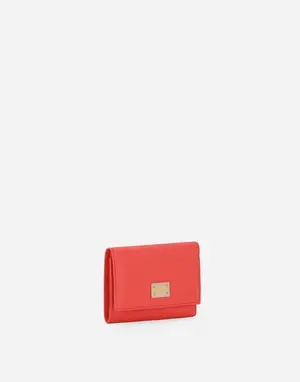 Dolce & Gabbana French Flap Wallet With Tag - Orange