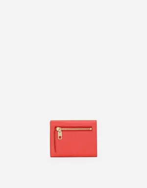Dolce & Gabbana French Flap Wallet With Tag - Orange