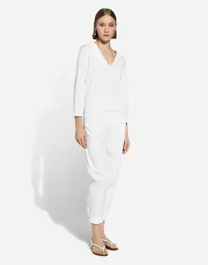 Dolce & Gabbana Viscose Sweater With Sailor Collar