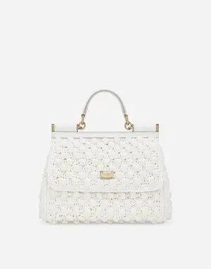 Dolce & Gabbana Large Sicily Handbag - White
