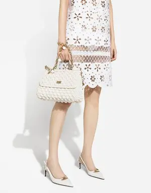 Dolce & Gabbana Large Sicily Handbag - White