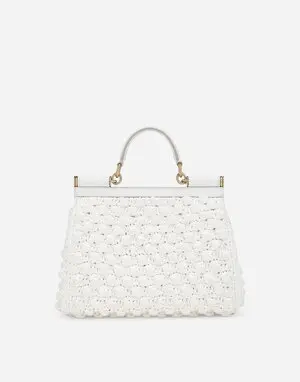 Dolce & Gabbana Large Sicily Handbag - White