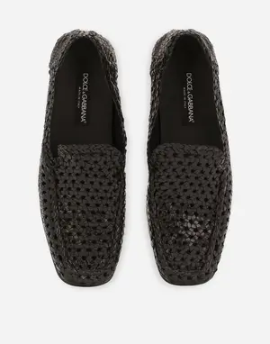 Dolce & Gabbana Goatskin Slippers - Black