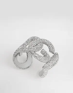 Dolce & Gabbana Rhinestone Bracelet With Logo