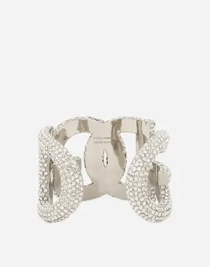 Dolce & Gabbana Rhinestone Bracelet With Logo