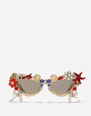 Dolce & Gabbana Embellished Sunglasses - Gold