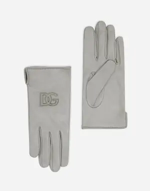 Dolce & Gabbana Leather Gloves - White